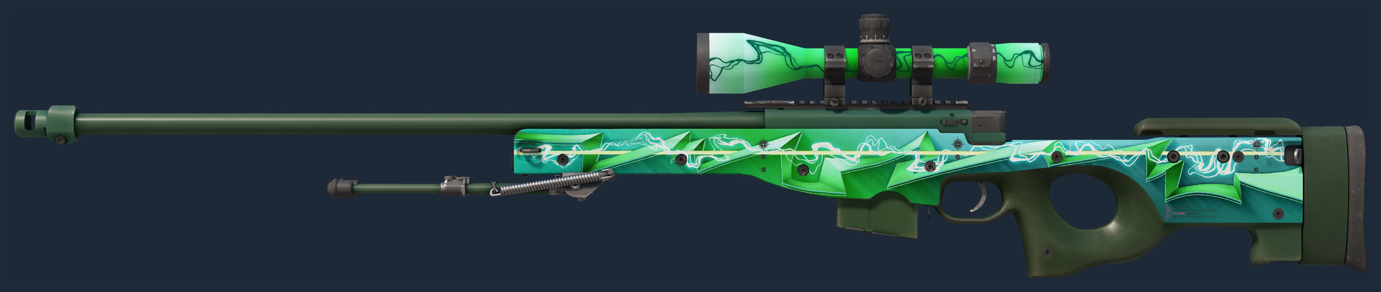 AWP | Зелёная энергия (Закалённое в боях) Скины CS2 с быстрой автовыдачей steam trade