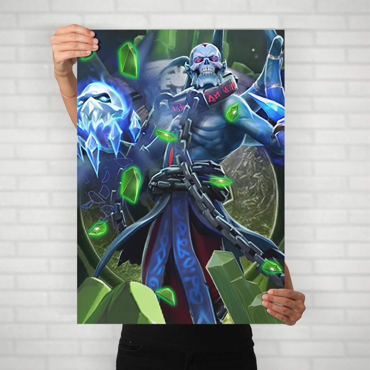 Плакат на стену для интерьера Dota 2 (Lich 2) - Постер по игре формата A1 (60х84 см)