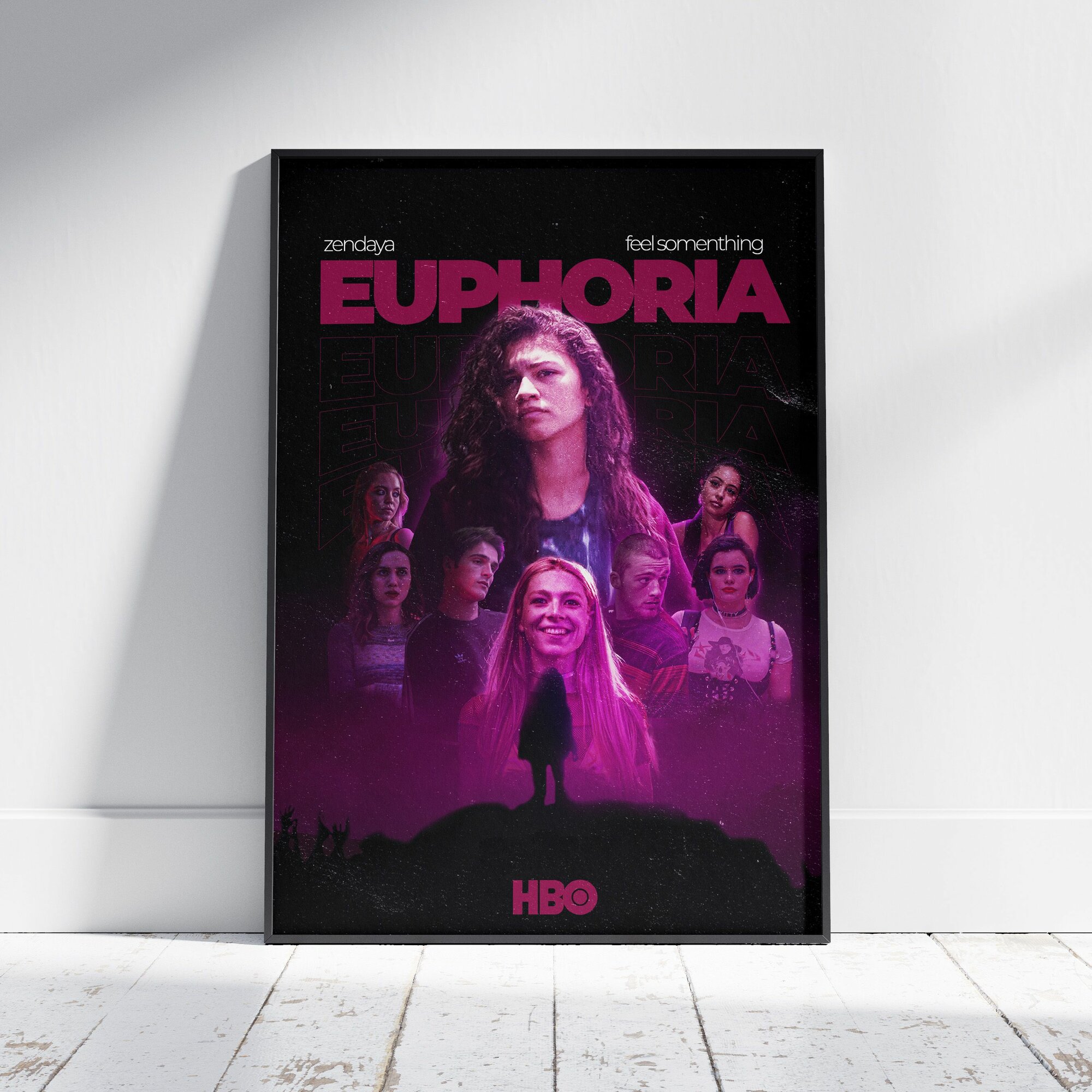 Плакат на стену для интерьера Эйфория (Общее 4) - Постер по сериалу формата A3 (30х42 см)