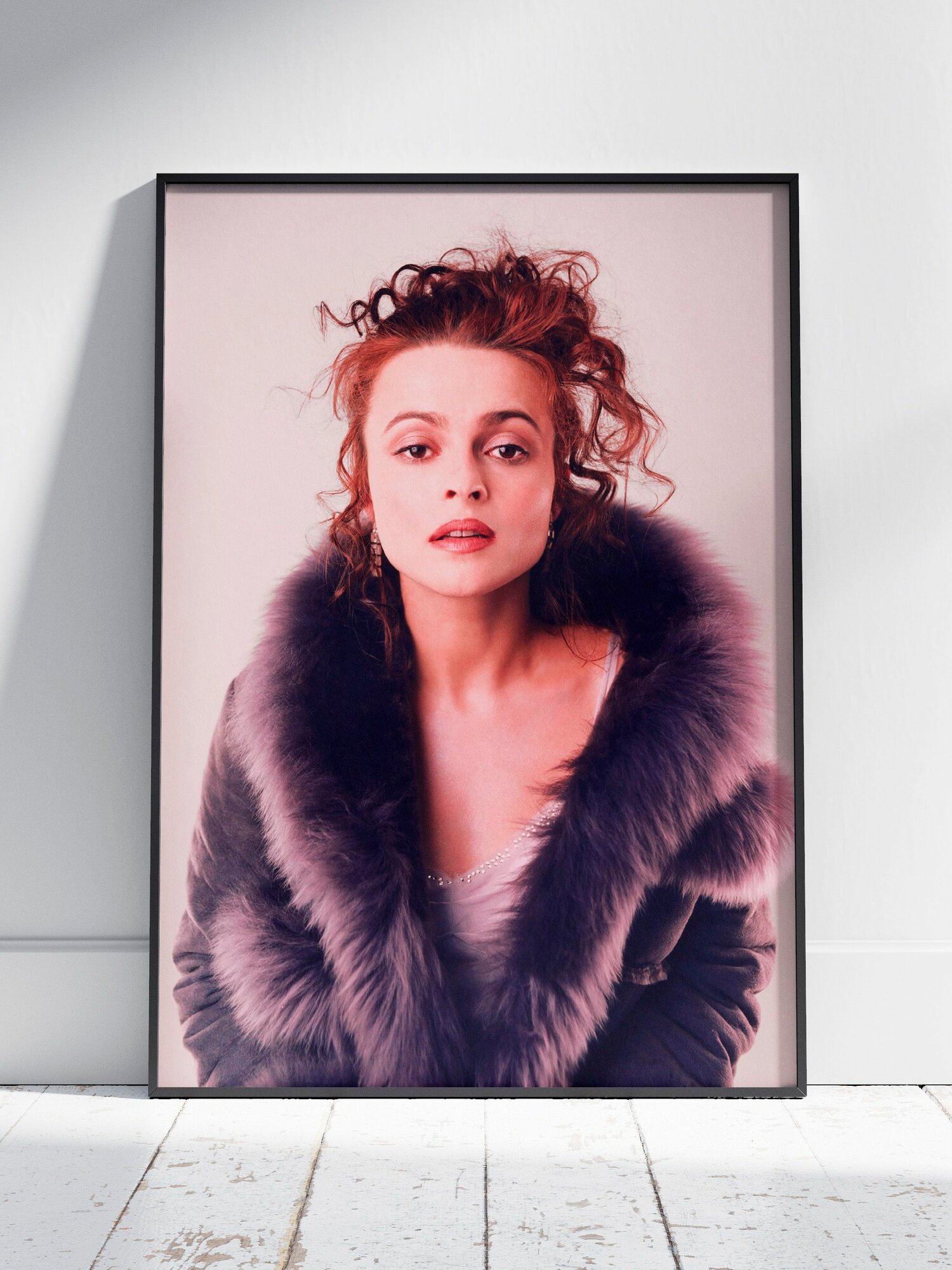 Плакат на стену для интерьера Хелена Бонем Картер (Helena Bonham Carter 1) - Постер по актеру фильма, кино, сериала формата A4 (21x30 см)