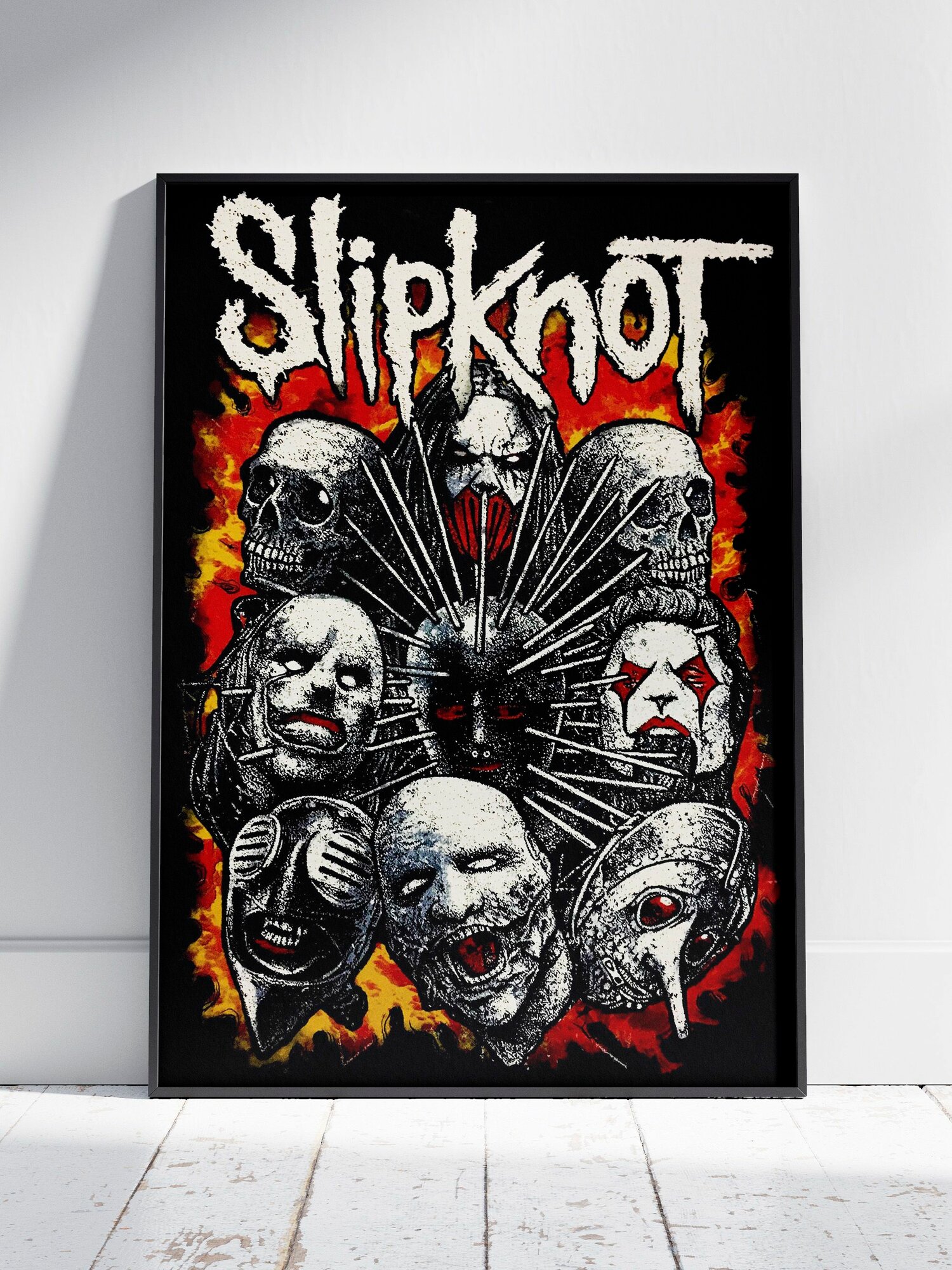 Плакат на стену для интерьера Слипкнот (Slipknot 10) - Постер по музыке и артисту формата A4 (21x30 см)