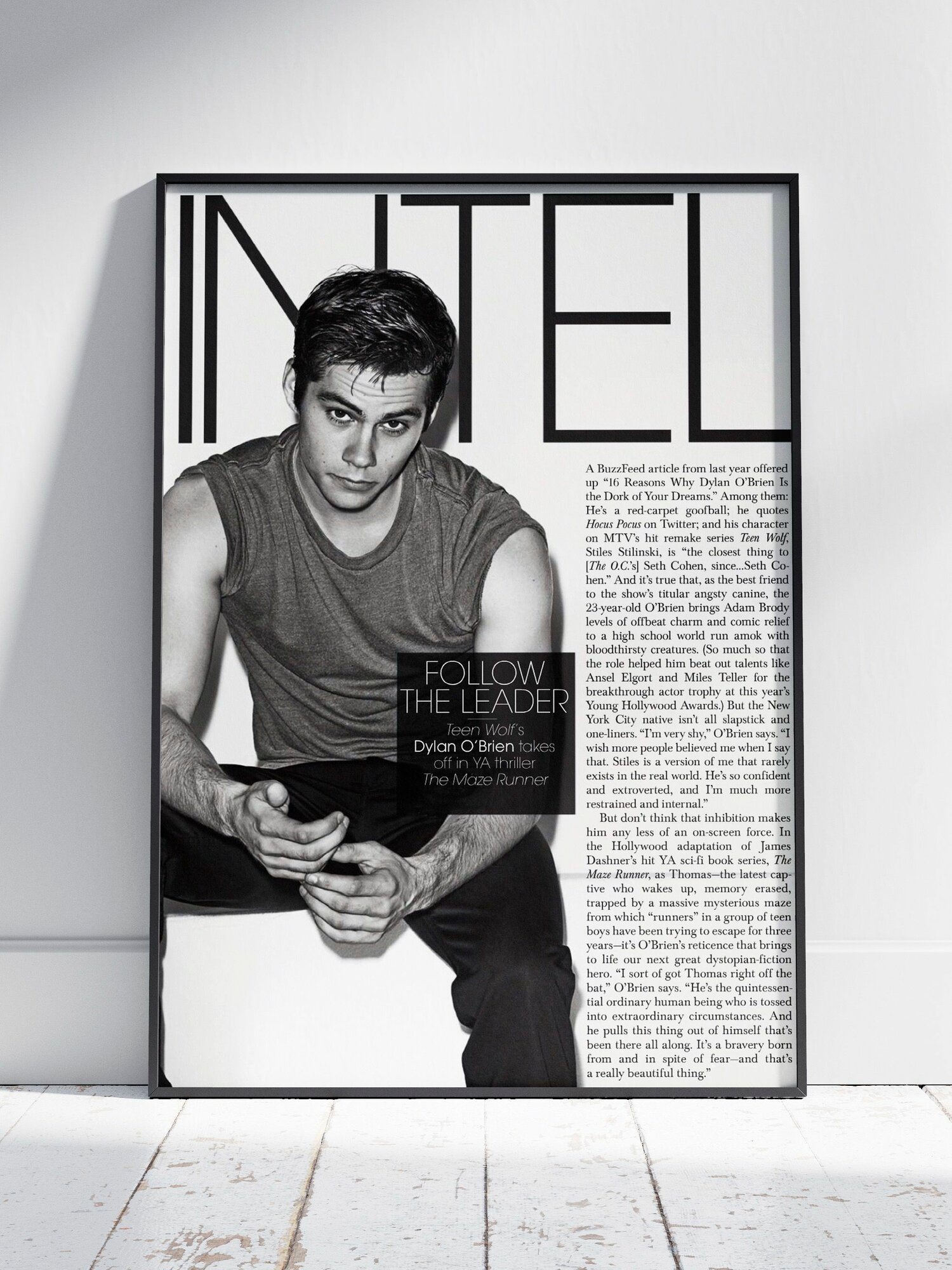 Плакат на стену для интерьера Дилан О Брайен (Dylan O Brien 32) - Постер по актеру фильма, кино, сериала формата A4 (21x30 см)