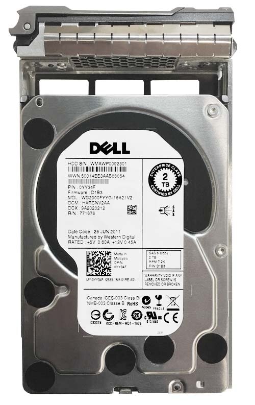 Жесткий Диск Dell WD2000FYYG-18A21V2 2Tb SAS 3,5" HDD