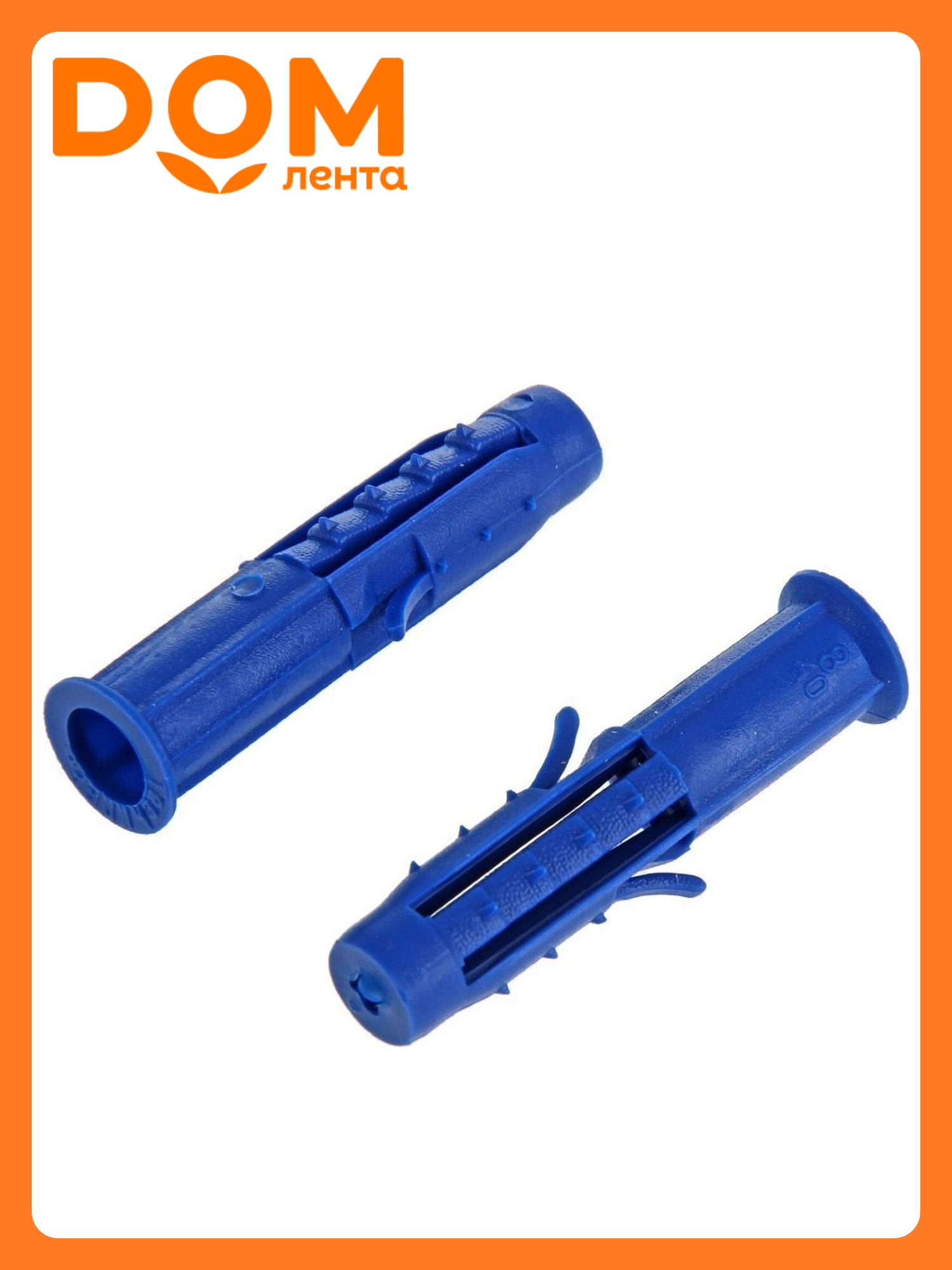 Дюбель Tech-KREP "Чапай", распорный, полипропилен, 8x40 мм, 100 штук