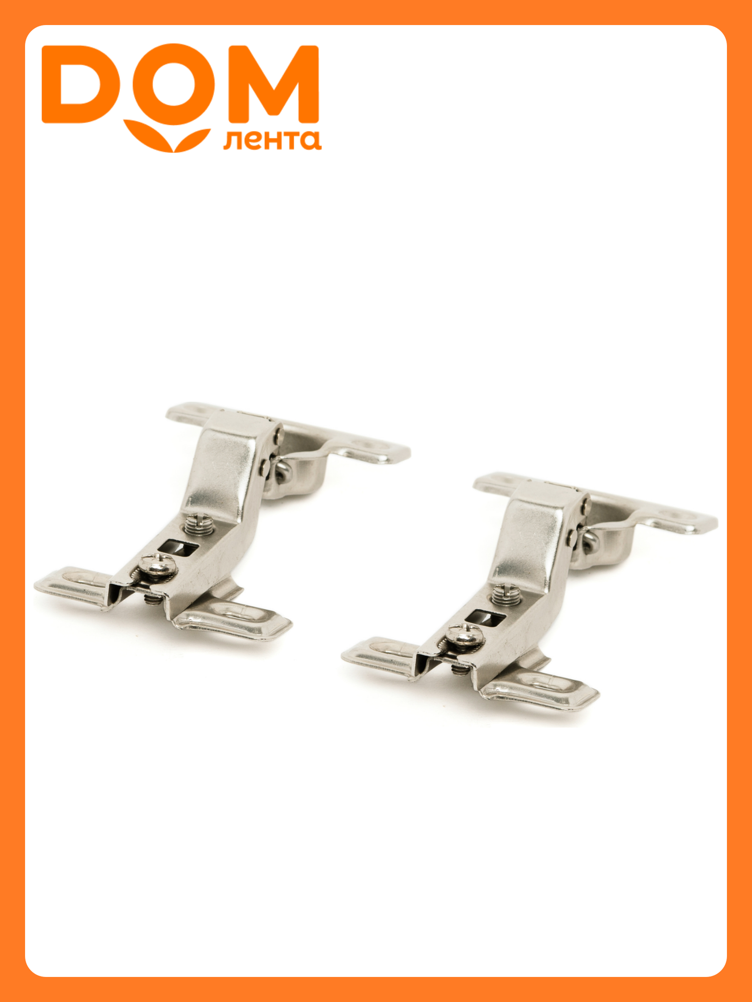 Петля мебельная Lemax Prof 2PCS-M110-INST, сталь, серебристая, 2 шт