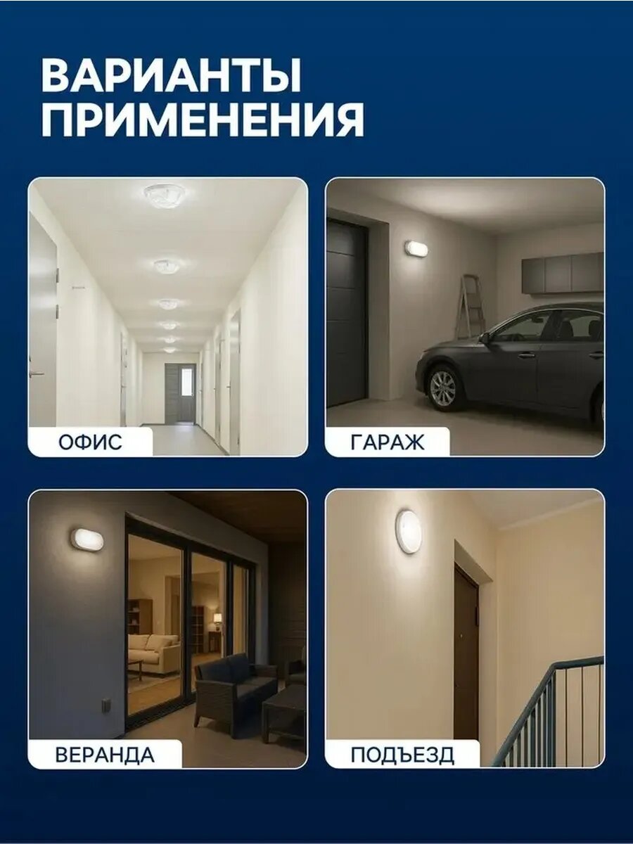 Энергоэффективный светильник с решёткой для дома и улицы