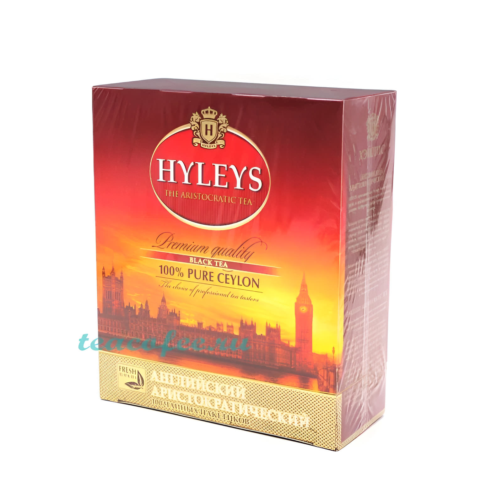 Чай чёрный Hyleys English Aristocratic, 100 пакетиков в упаковке.