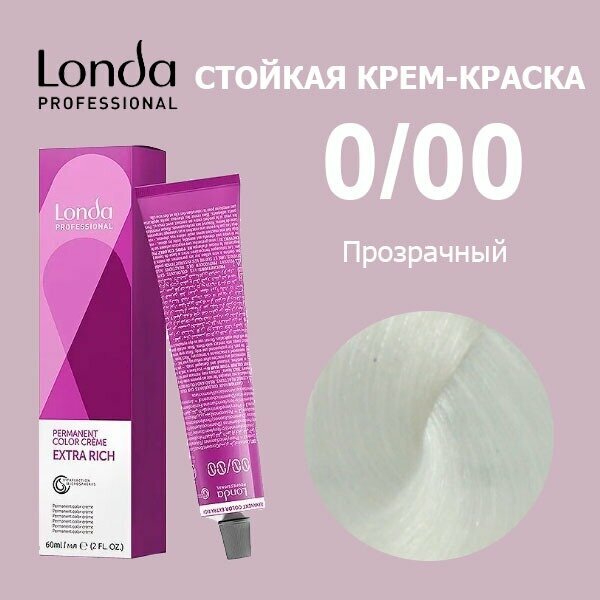 Londa Color - Cтойкая крем-краска чистый тон 0/00 60мл лонда