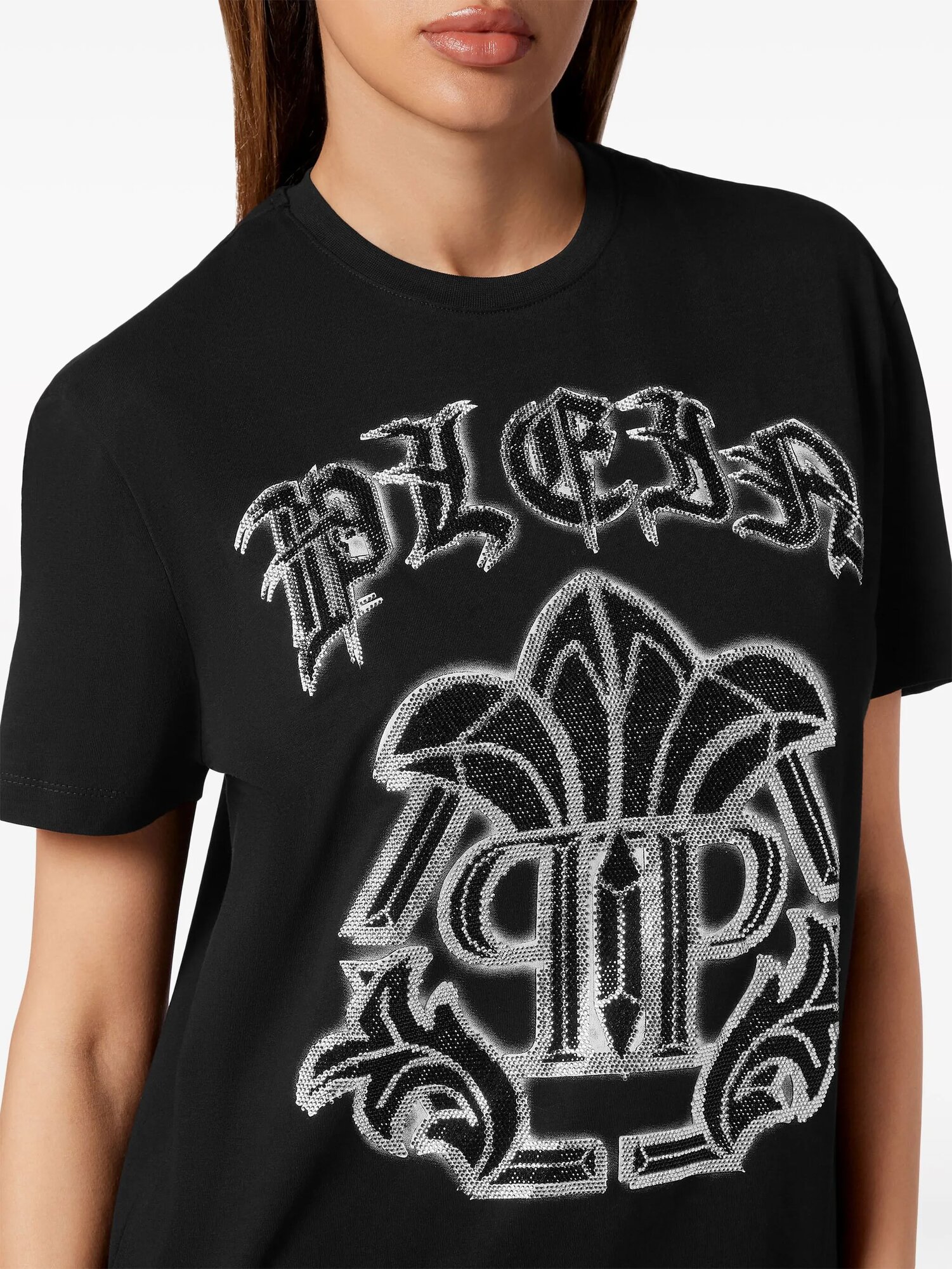 Футболка PHILIPP PLEIN Gothic Plein, размер S, черный — фото 1
