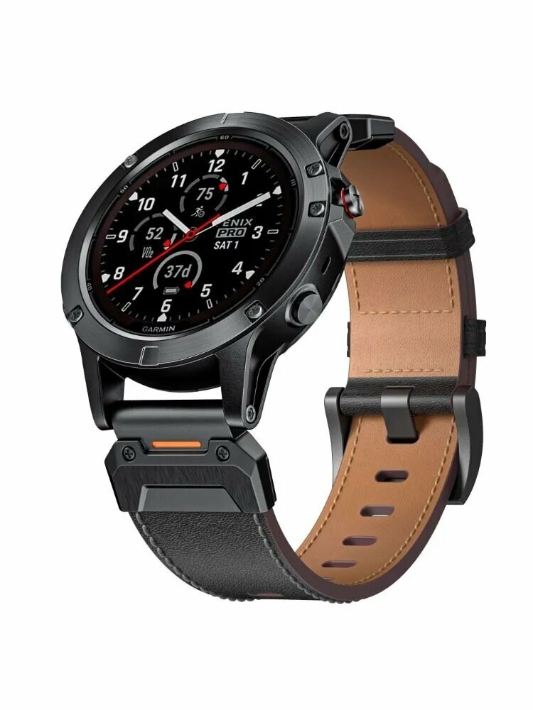 Кожаный ремешок 22/26 мм для Garmin Fenix 7 Epix Pro 7X (47 мм 51 мм)/Enduro2/TACTIX DELTA/Tactix 7/Forerunner 945 LTE 955 Solar Quickfit Браслет