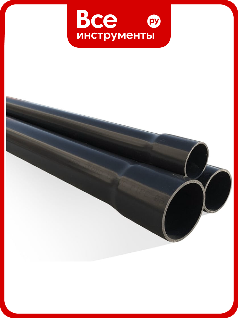 Напорная клеевая труба НПВХ (PVC-U) AQUAVIVA 90x2.8x3000 PN6 с раструбом AQV309028R 39881
