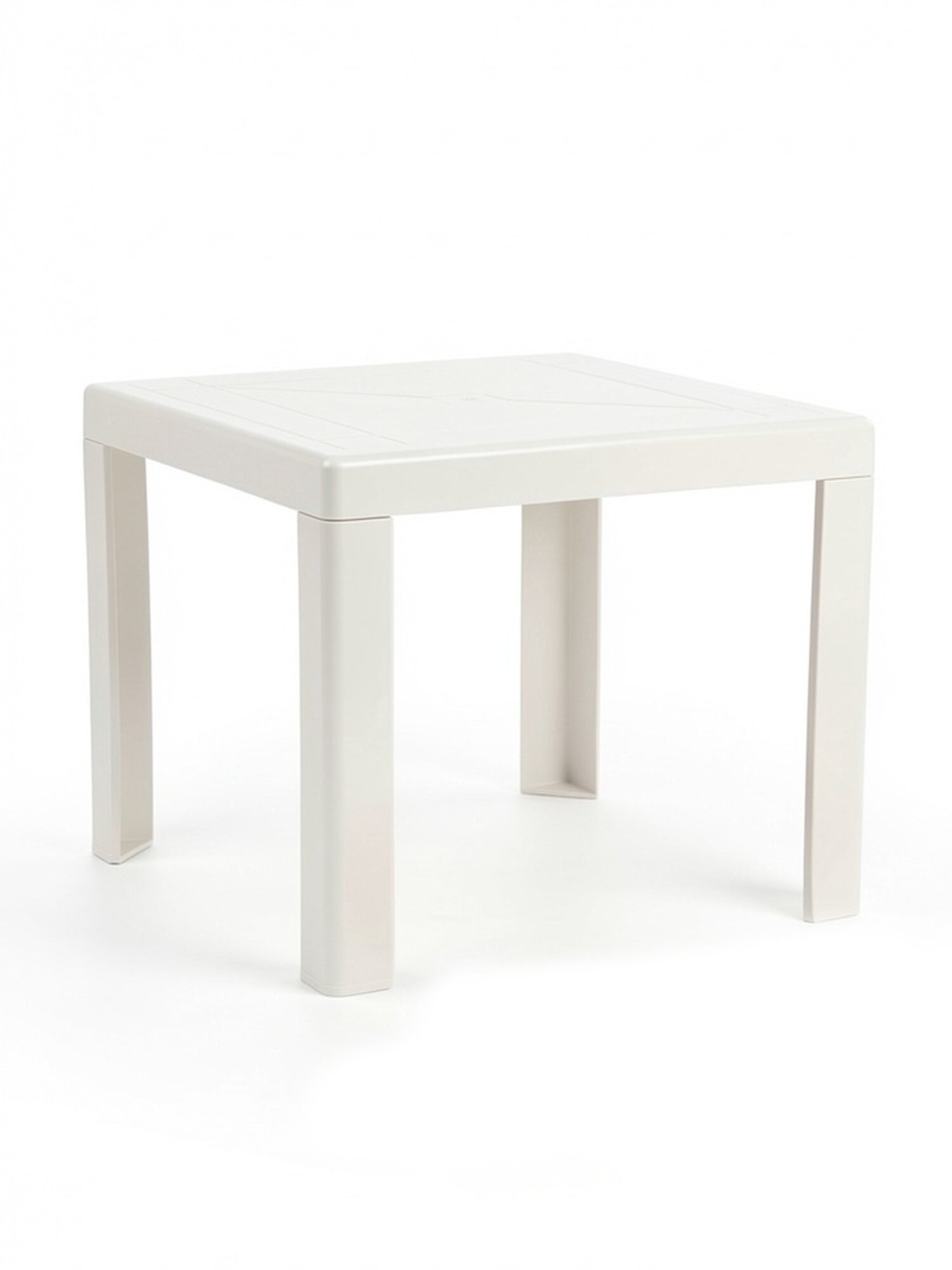 Столик садовый Decorona DeVeranda, 35×35×42 см, пластиковый, для шезлонга, белый