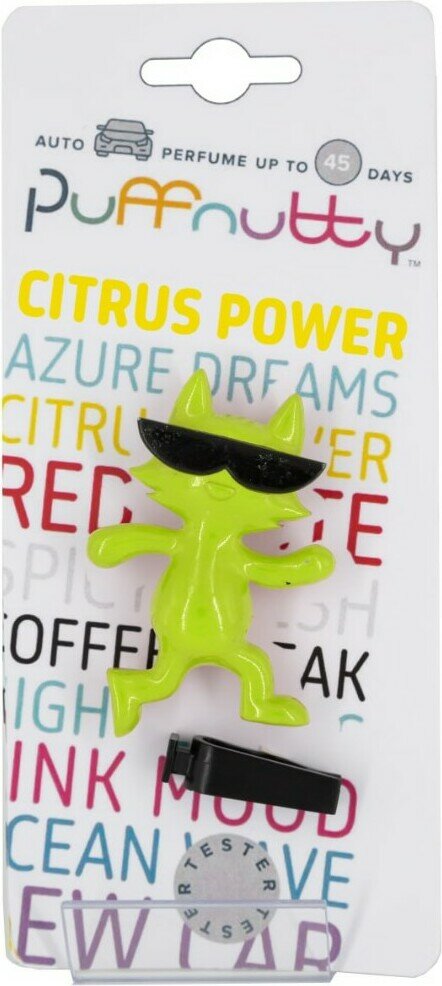 PUFFNUTTY Ароматизатор для автомобиля Puffnutty "Энергия цитрусов" (1 шт.) Auto Perfume Puffnutty Cutrus Power 300ml