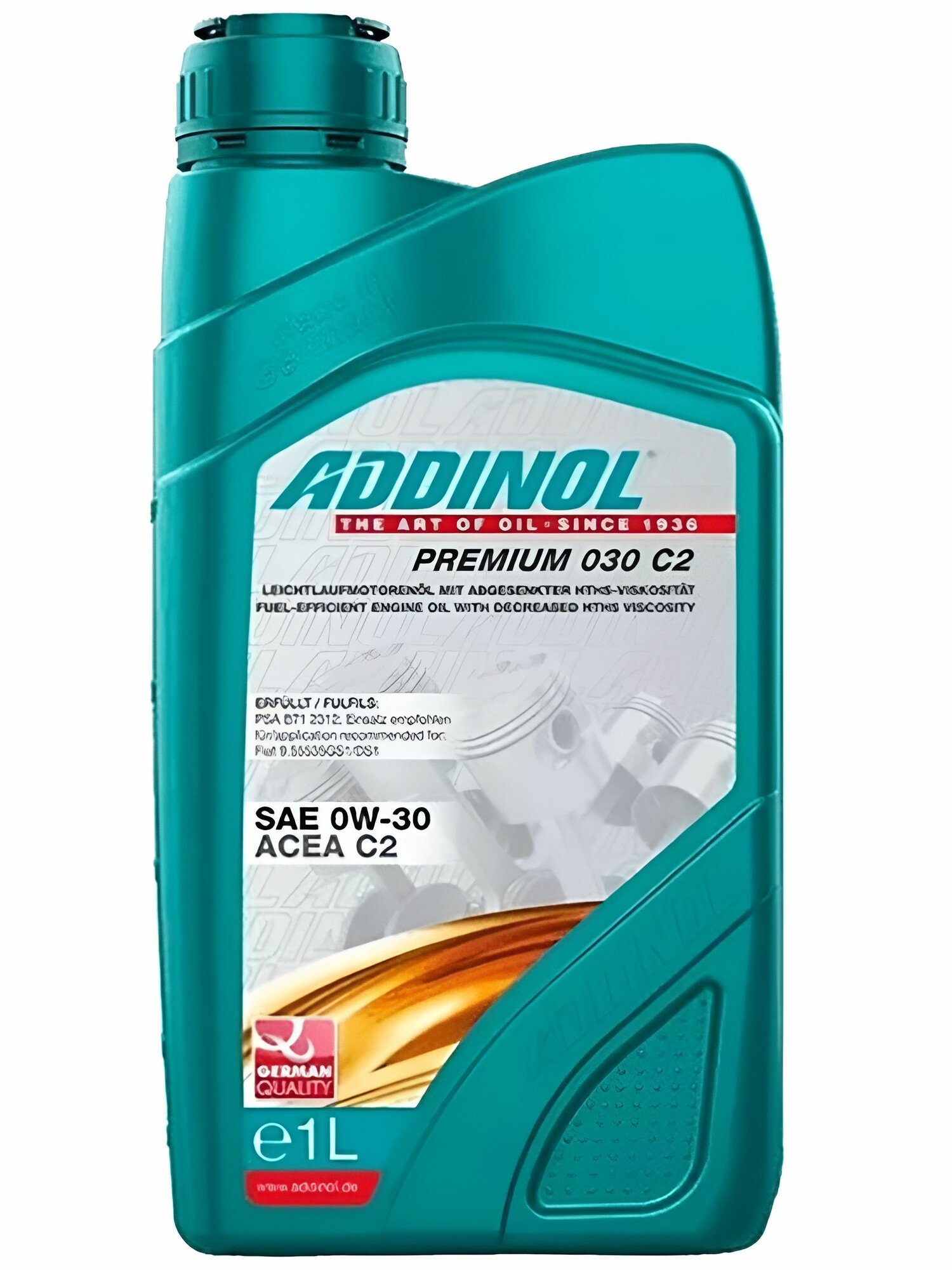 Моторное масло 0W-30 ADDINOL 030 C2 PREMIUM синт. 1 л.