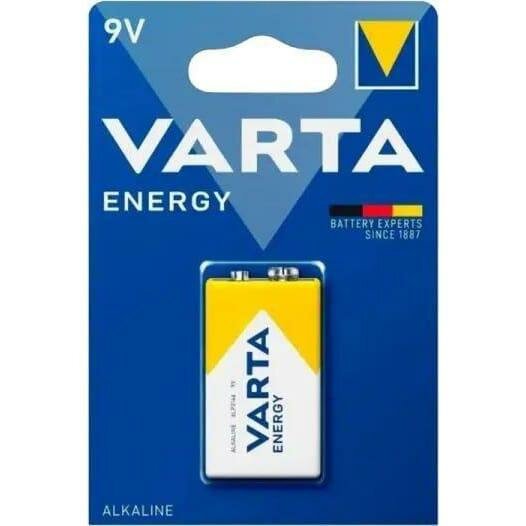 9V Батарейка VARTA Energy 6LR61 BL1 Alkaline, 1 шт.