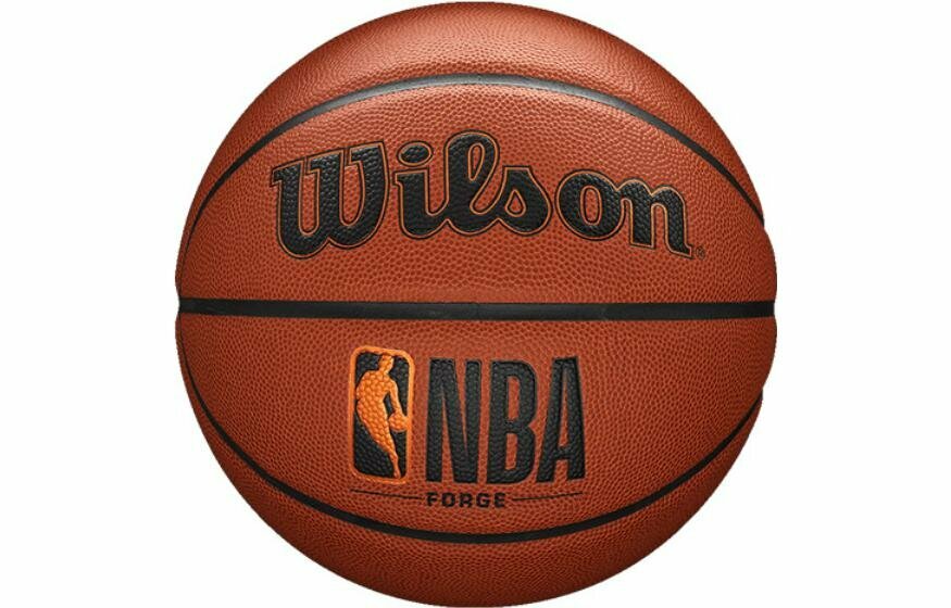 Мяч баскетбольный унисекс Wilson NBA Series Pu, 606860894, коричневый/черный, размер 7