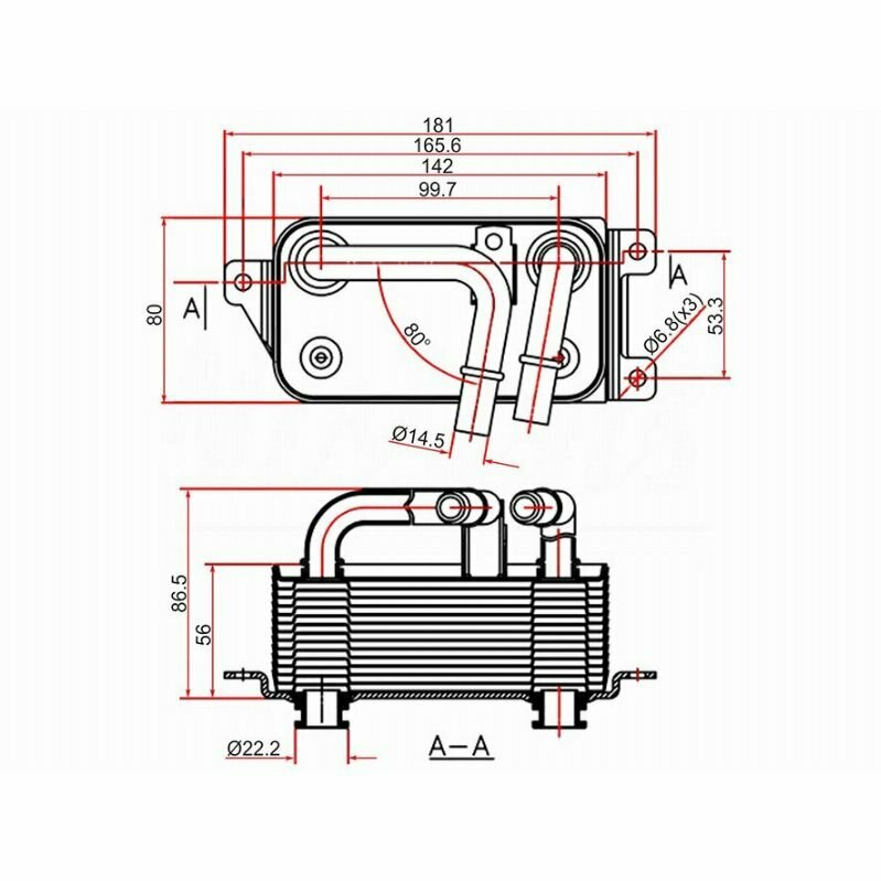 Радиатор SAT ST-17217507974 масляный BMW 5-Series 03-10 / 6-Series 03-10