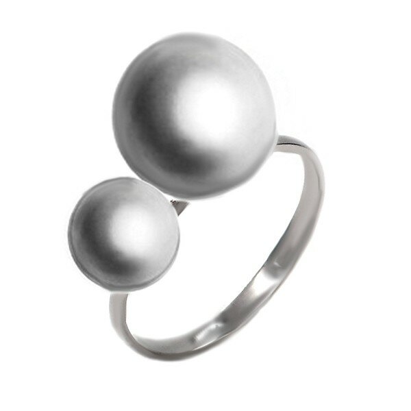 Кольцо, серебро, 925 проба, родирование