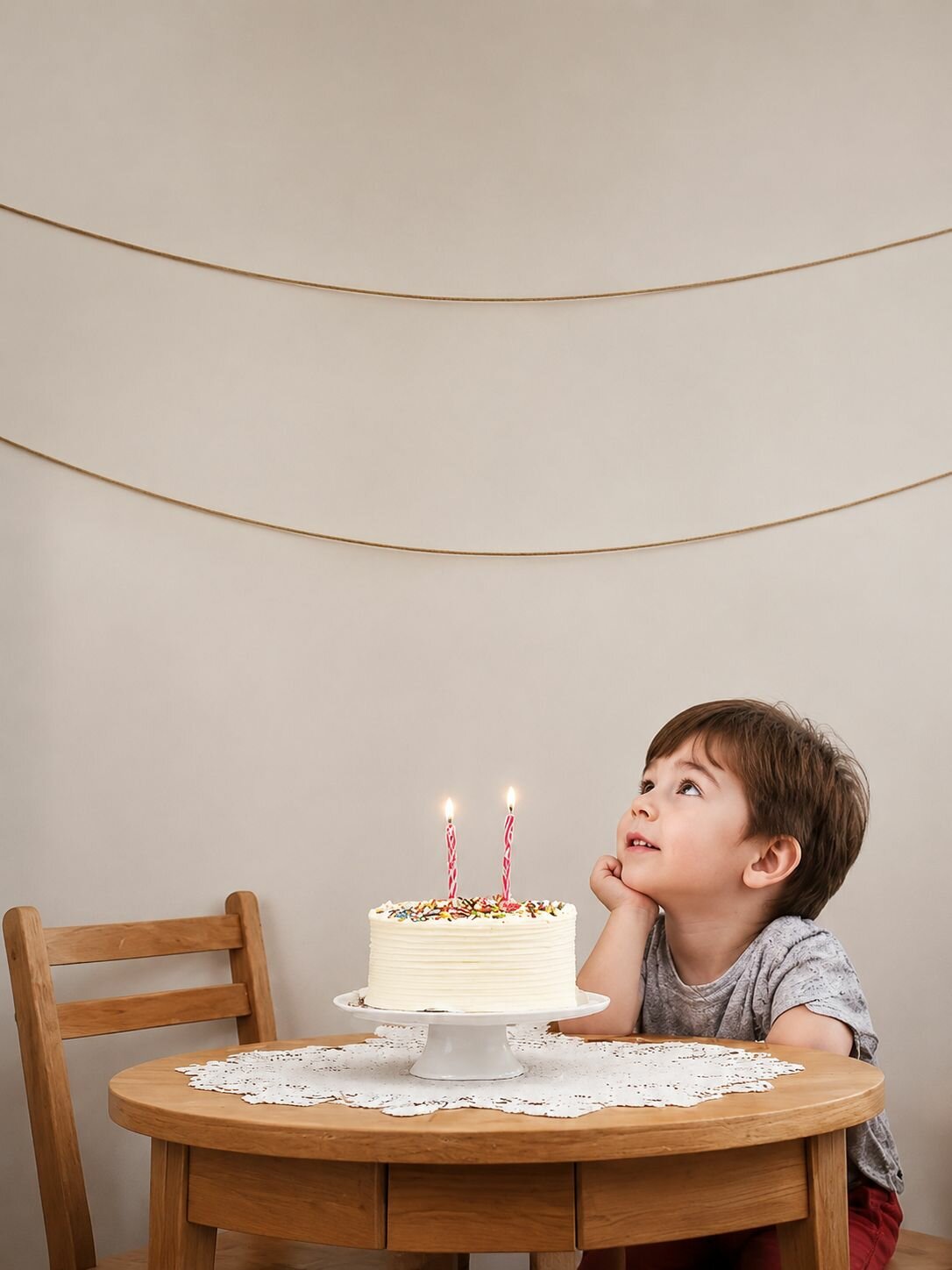 Гирлянда растяжка на первый год Happy Birthday