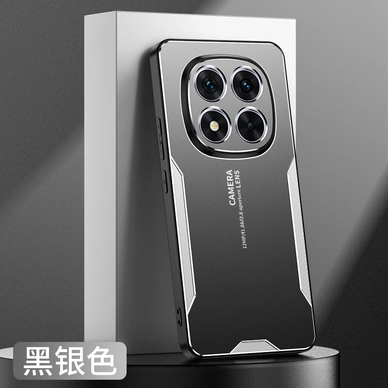 Для Redmi Note 15 матовый матовый металлический чехол для Черный, Black Silver, For Note15pro plus