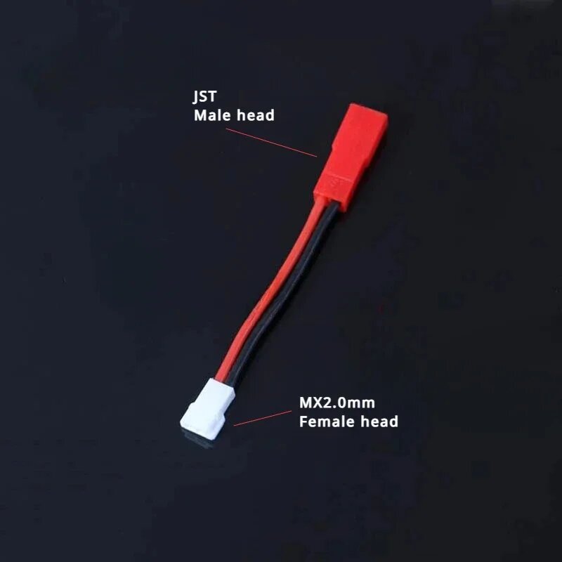 Кабели JST на MX2.0 мм для литиевых батарей 1 PCS, JST Male to Female