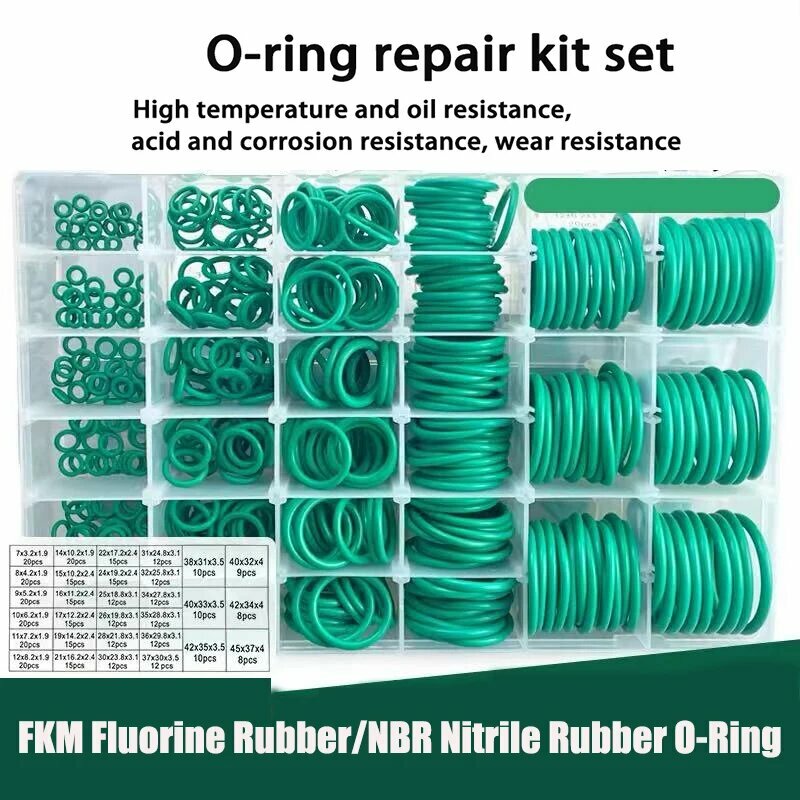 Комплект уплотнительных колец FKM/NBR 1.0-3.1 мм NO.6 (1set)