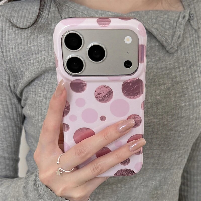Чехол для телефона INS Korea Colorful Point Pink для iPhone 17, 17 Pro, 17 iPhone17 Про Макс, Pink