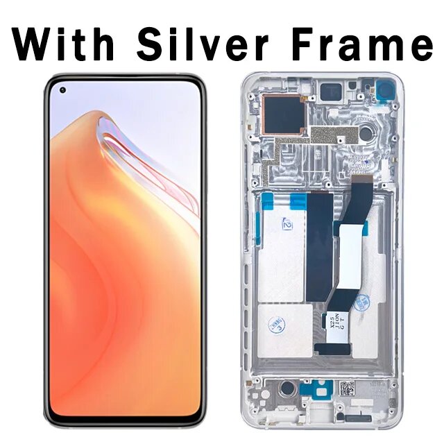 Дисплей Realme 10 RMX3630 с серебряной рамкой