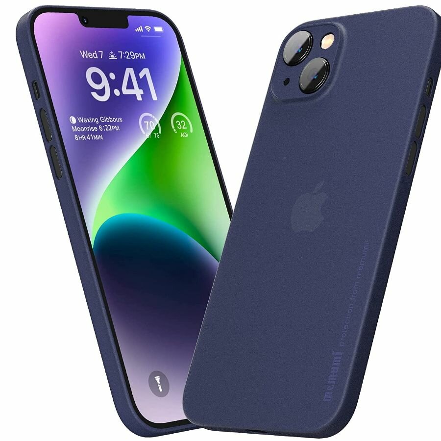 Чехол для смартфона Memumi Ultra Slim 0.3mm PP для iPhone 14 Plus 6.7" Blue (AFC22252A)