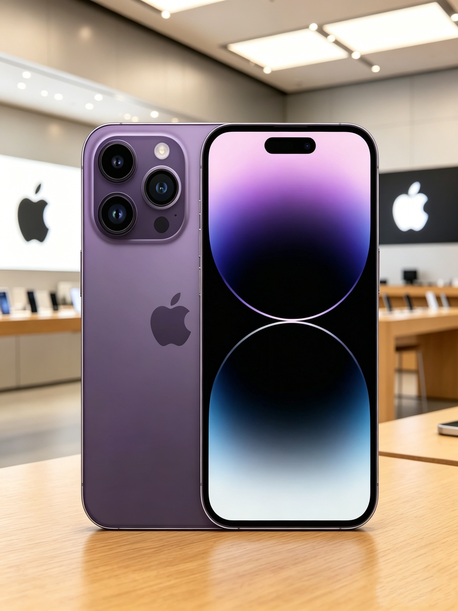 Смартфон Apple iPhone 14 Pro 128 ГБ, экран 6,1 дюйма, две nano-SIM, цвет фиолетовый