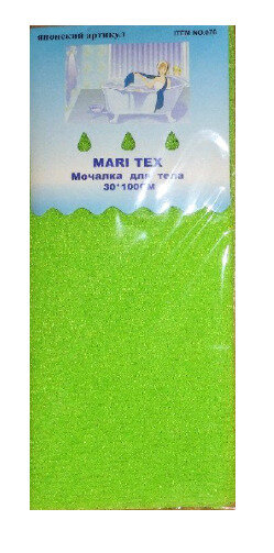 Musson Мочалка японская для тела, 100х30 (зеленый)