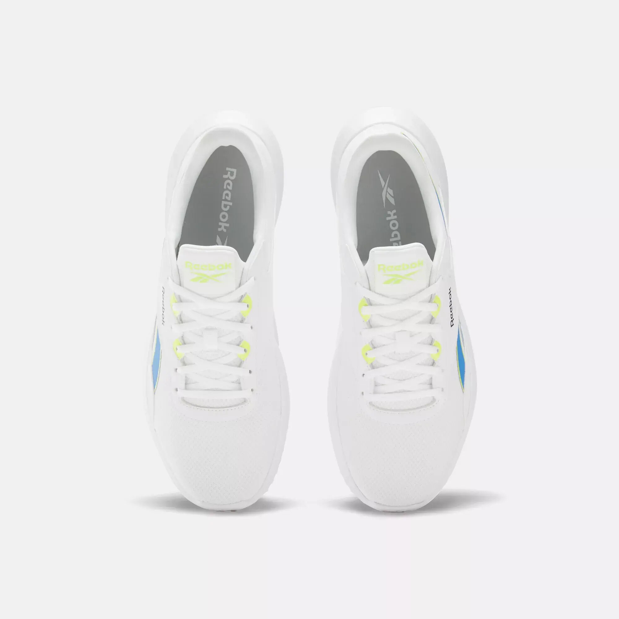 Кроссовки Reebok Lite 4, размер 9,5 US, белый/голубой/желтый — фото 1