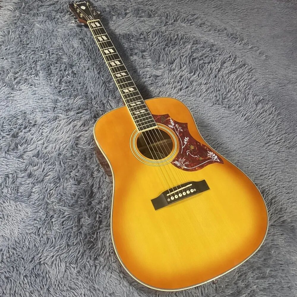 Акустическая гитара Gibson колибри 6-струнная, корпус Красное дерево 41"