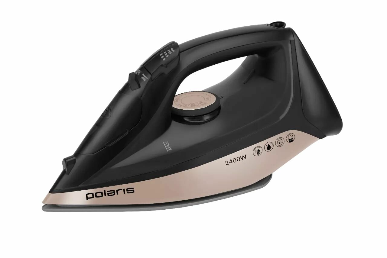 Утюг Polaris PIR 2483K, 2400Вт, черный/золотистый