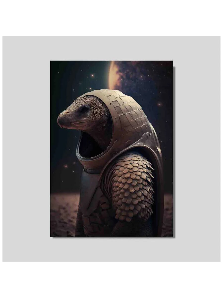 Космонавт Ящер 2, Плакат 30x42см