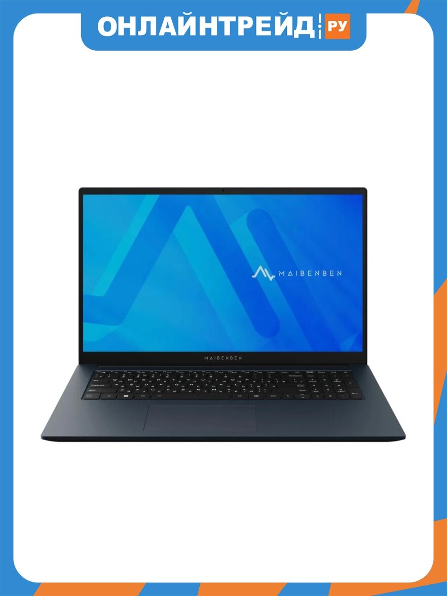 Ноутбук Maibenben M17A-R787UM Ryzen 7 8745H 16Gb SSD512Gb AMD Radeon 17.3" IPS FHD (1920x1080) W11H, синий (M17A-R787UM0F3RHU4EB0)