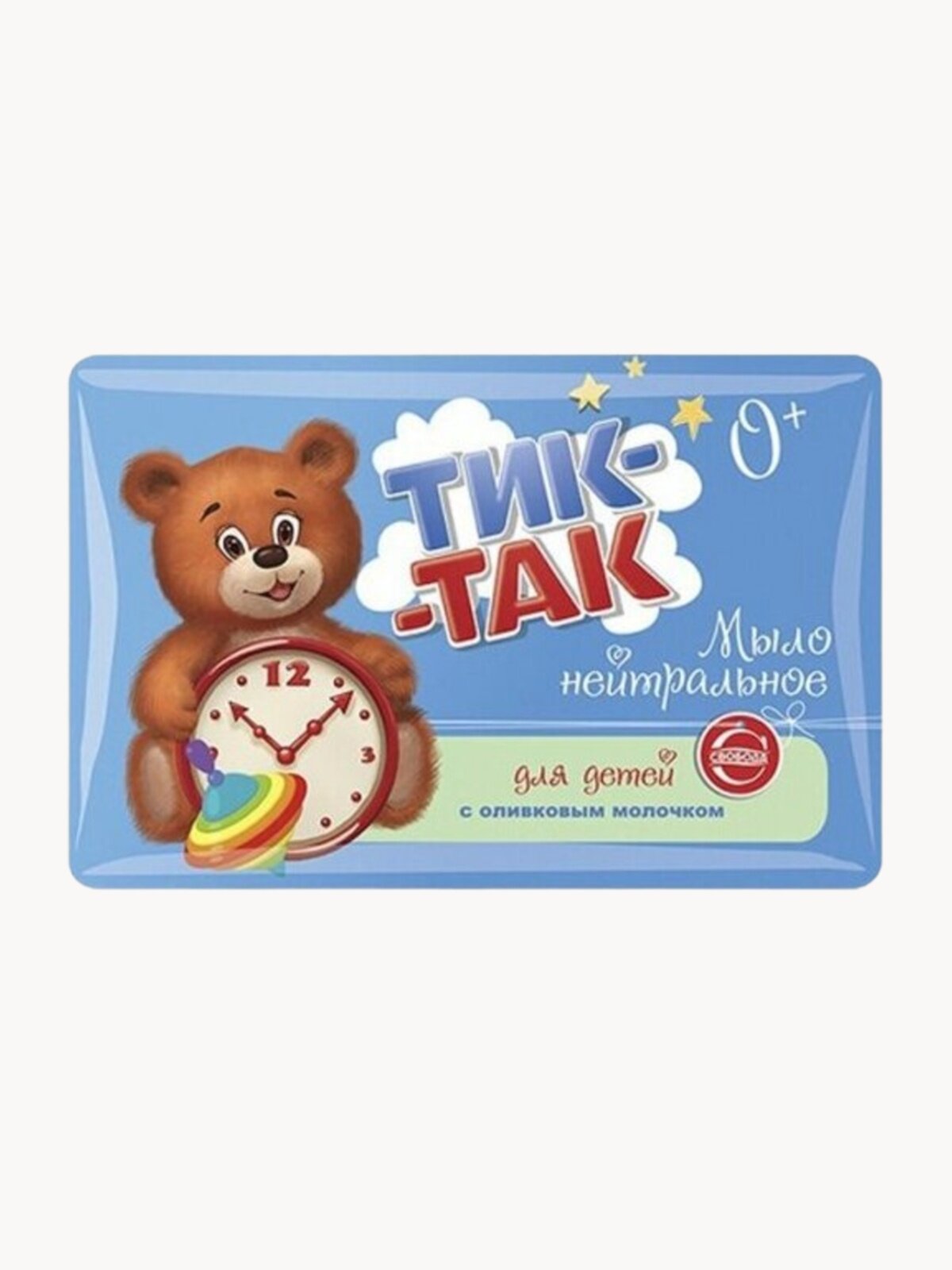 Детское мыло Свобода ТИК-ТАК, с оливковым молочком, гипоаллергенно, 0+, 90г