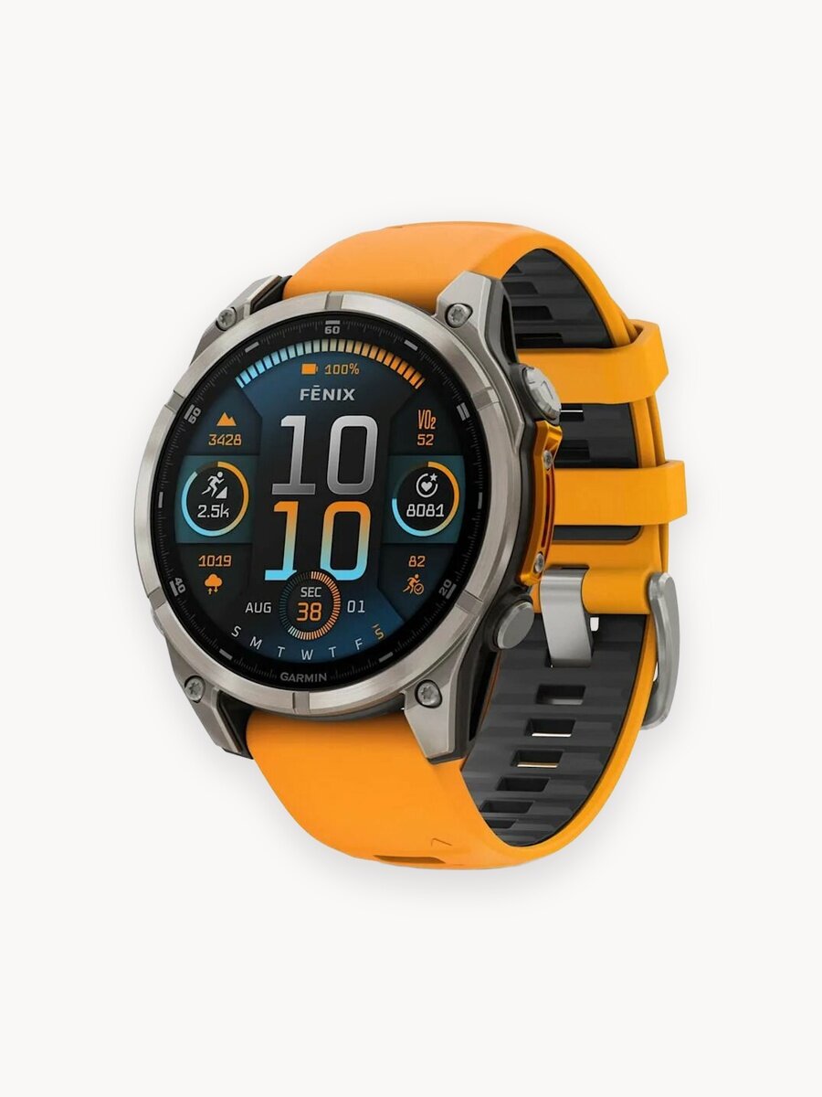 Часы Garmin fenix 8 - 47 mm, AMOLED, Sapphire Graphit/Titani 010-02904-11)