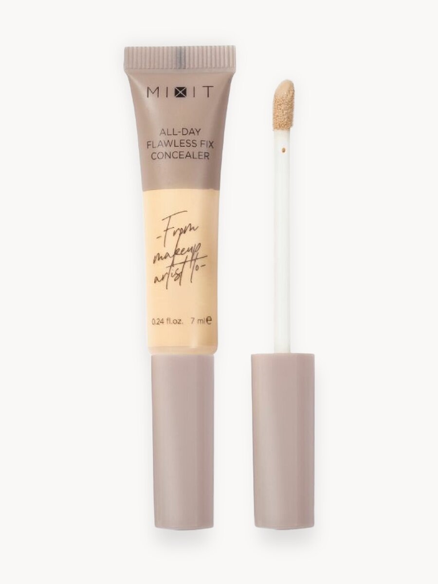 MIXIT Консилер для области глаз с безупречной фиксацией на весь день, 7 мл, 001