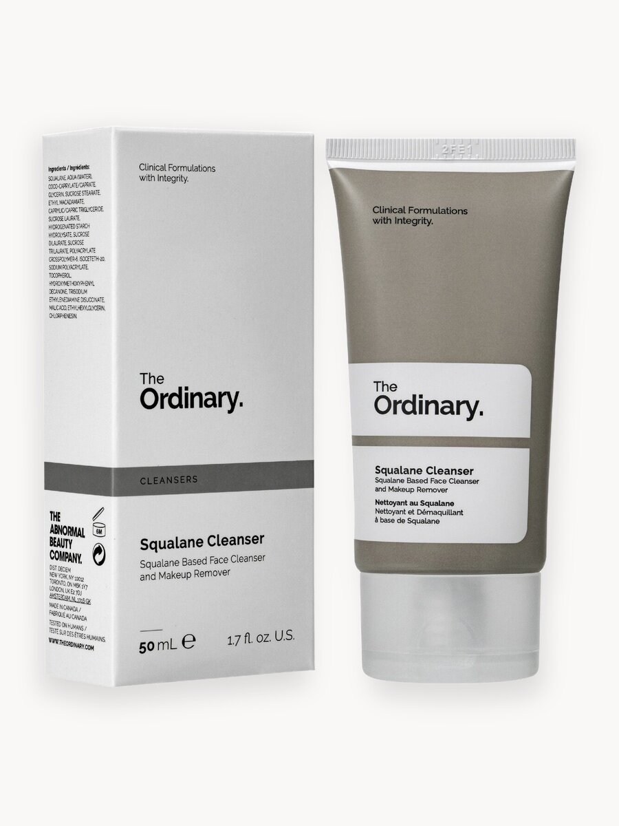 Гидрофильное гель-масло для умывания лица Squalane Cleancer The Ordinary, для всех типов кожи, объем 50 мл