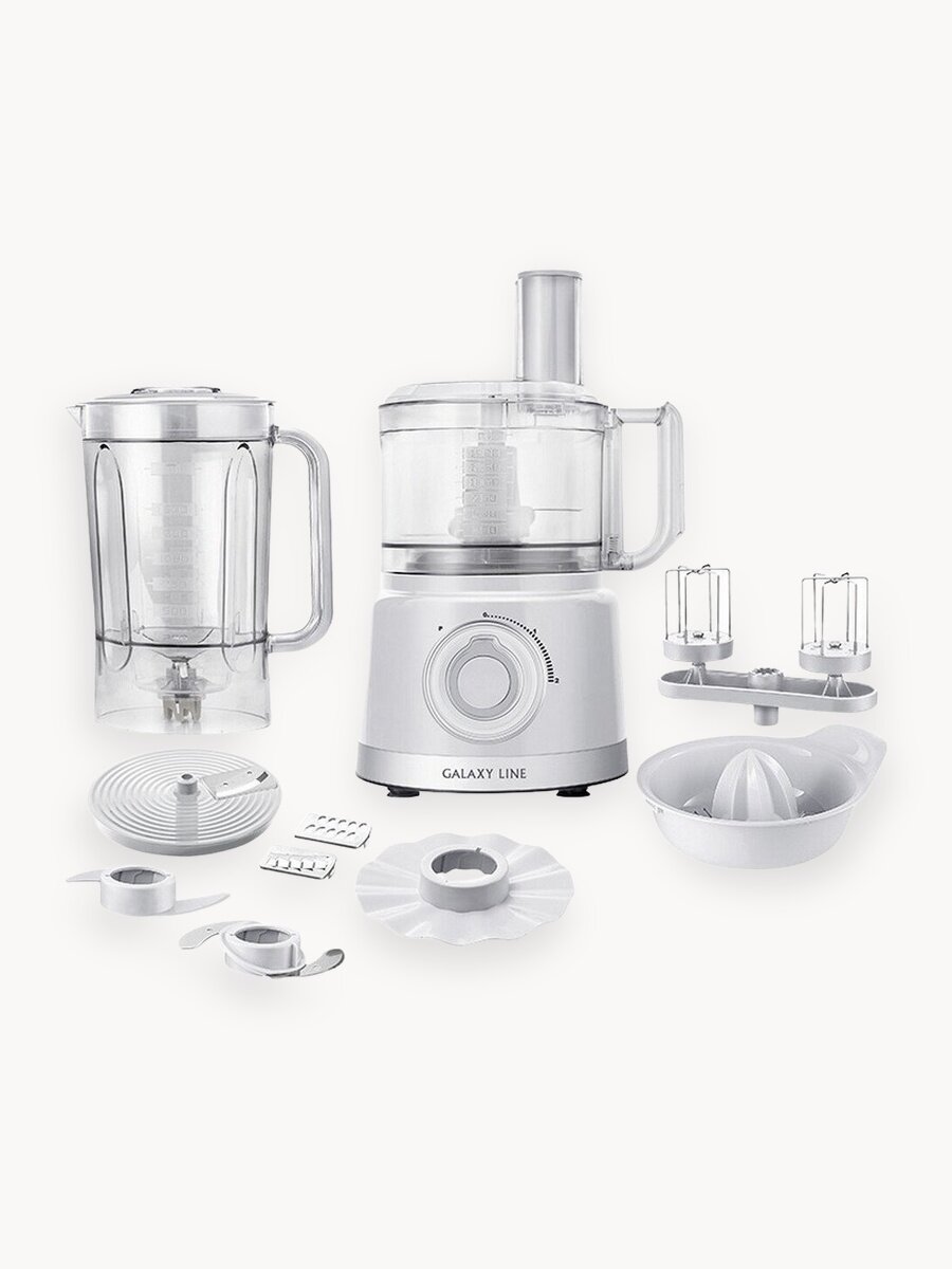 Комбайн кухонный GALAXY LINE GL2309, импульсный, насадки для цитрусов, картофеля фри и т. д.
