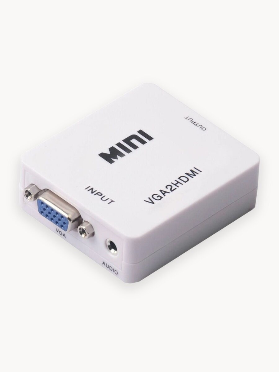Конвертер переходник из vga в HDMI - с выходом Vga к устройствам с HDMI входом