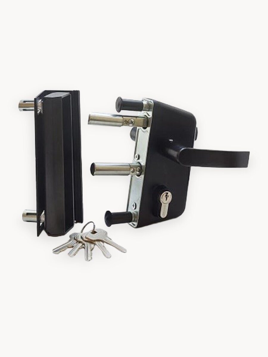 Замок врезной для калиток Симеко ЗК-60 полный комплект А1492