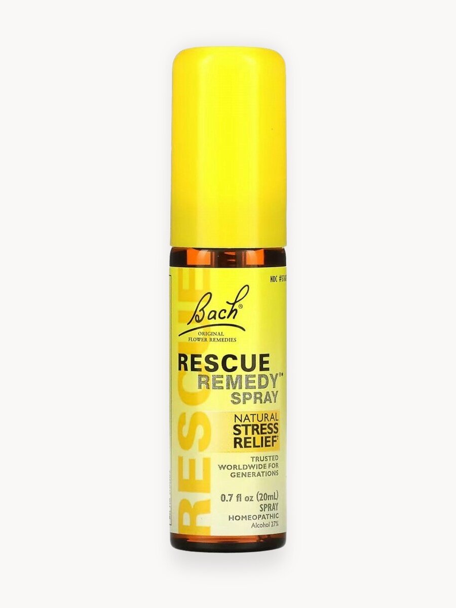 Bach Rescue Remedy спрей антистресс  20 мл  — натуральное гомеопатическое успокоительное от стресса, тревоги и  паники