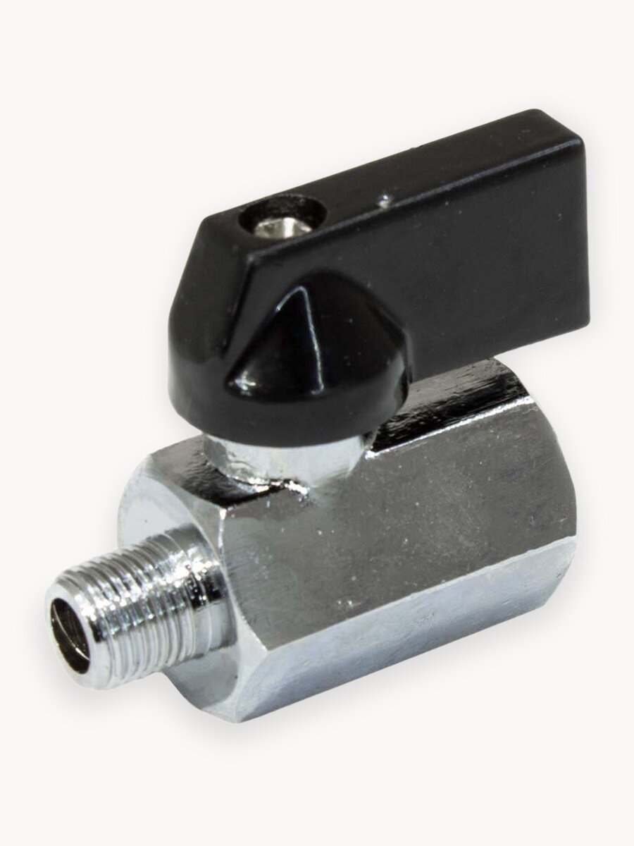 Кран шаровый KR-1/8M-1/8F для работы с жатым воздухом и жидкостями Арт. 4508