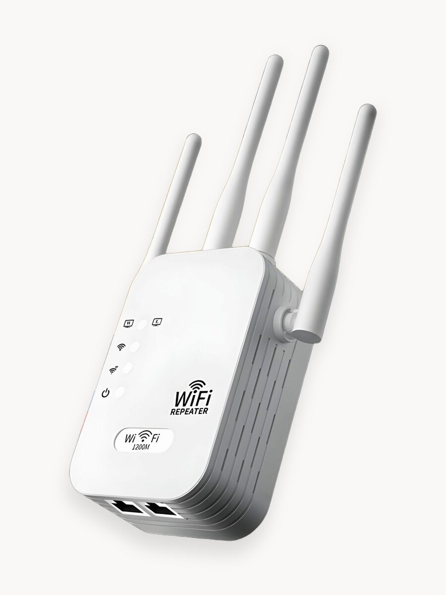Расширитель зоны покрытия интернет сигнала в диапазоне 2,4 ггц и 5 GHz, усилитель wi-fi сигнала