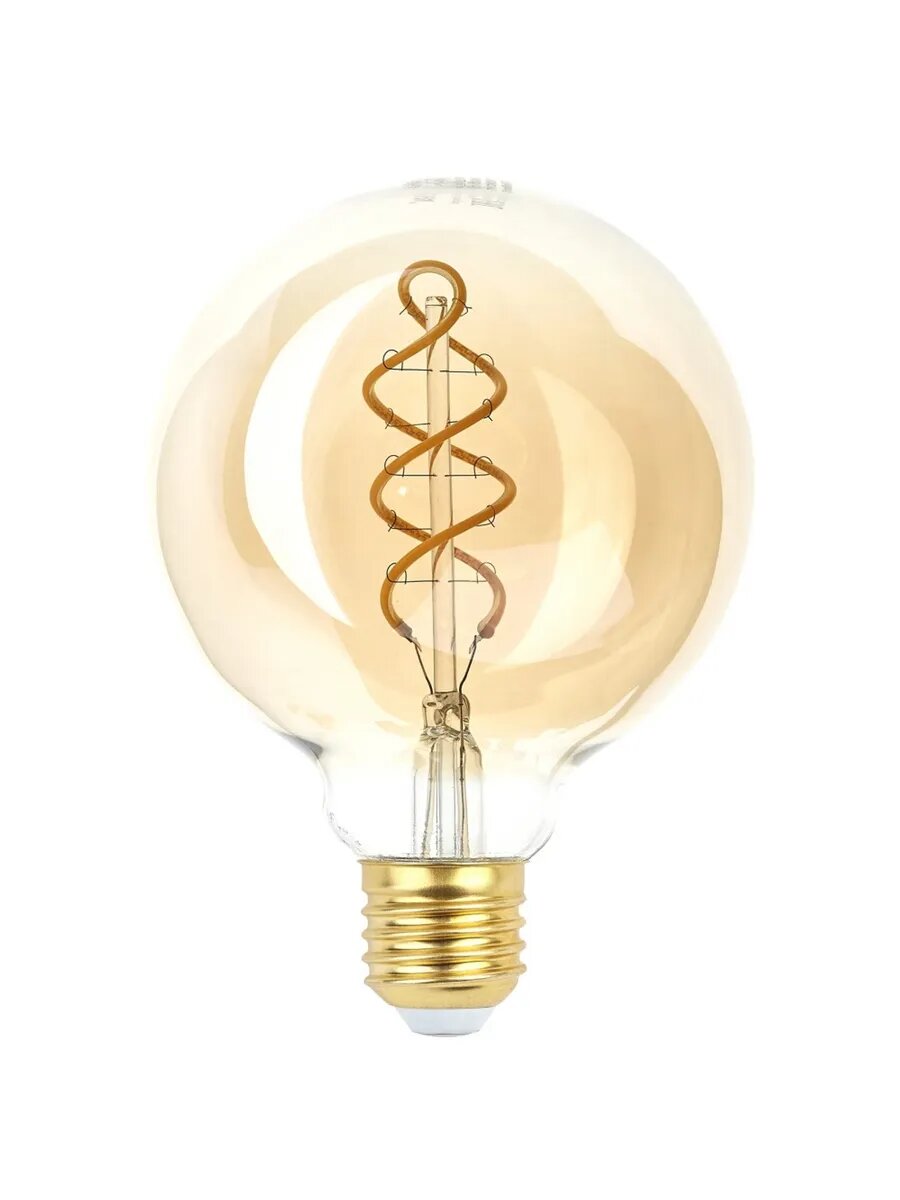 Светодиодная лампа Винтаж спираль 7 Вт Е27/G95 теплый свет