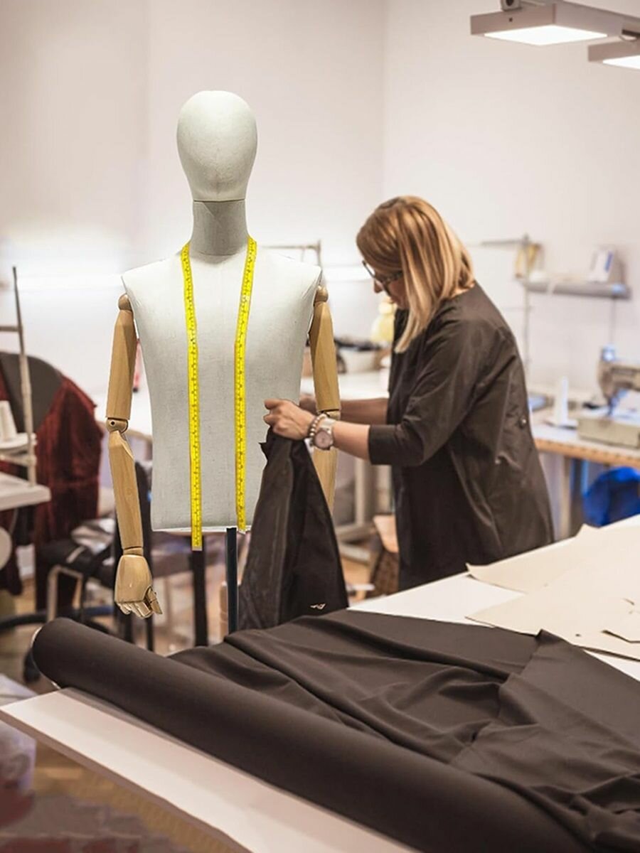 Манекен портновский мужской, демонстрационный, Выставочный стенд для манекенов в магазине одежды, Регулируемая Высота 140-190см