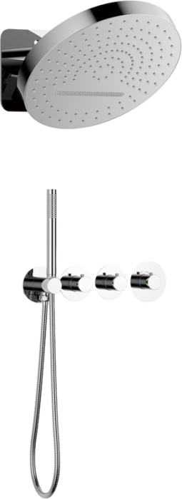 Душевой комплект Timo Saona SX-2329/00SM С внутренней частью, с термостатом, хром