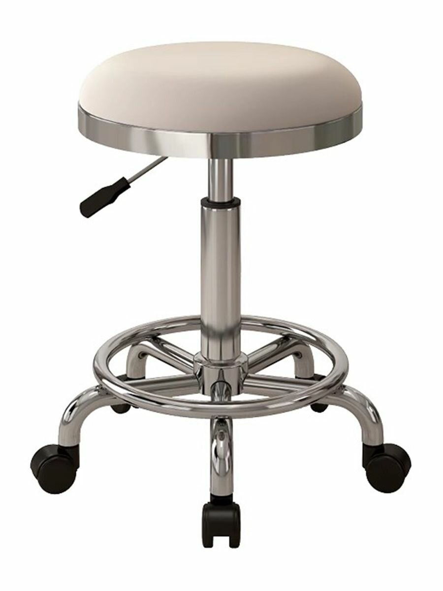 Стул мастера, Круглый Табурет с колесами для маникюра, тату, массажа, салонов, регулировкой вращающийся